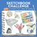 Sketchbook Challenge: 100 Prompts for Daily Drawing (Book)